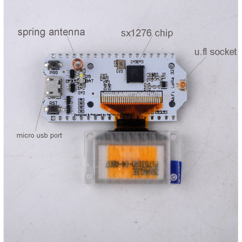 096 Oled Display Esp32 Wifi Bluetooth Sx1278 433mhz Lora Iot Development Board For Arduino