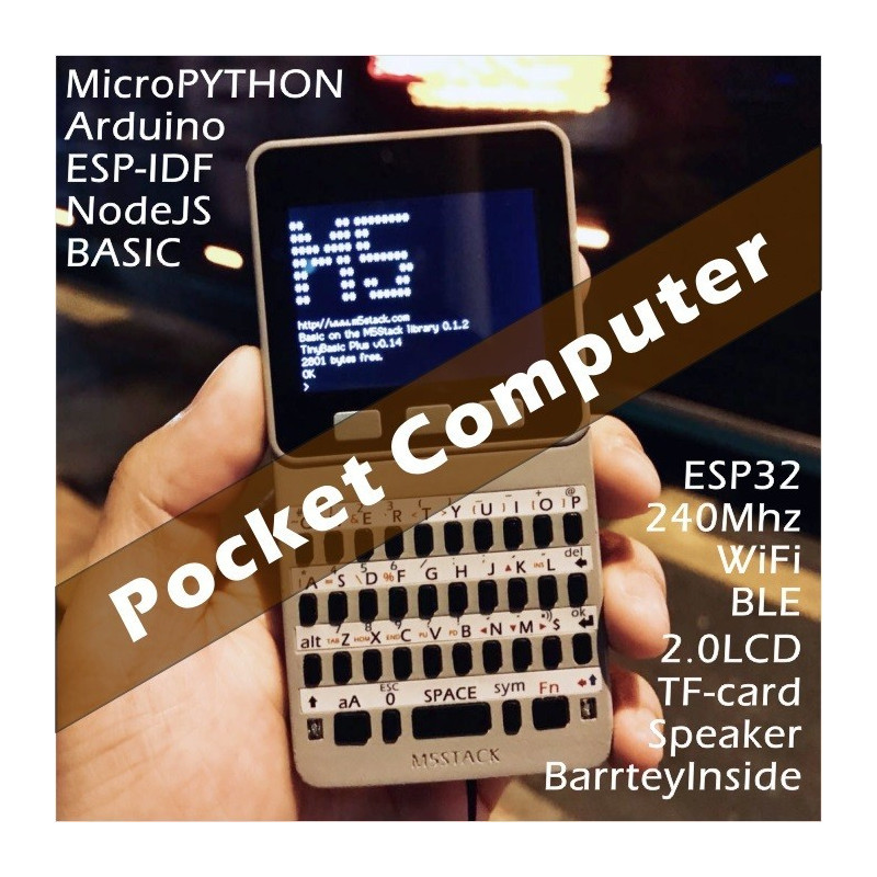 M5stack Esp32 Open Source Pocket Computer With Keyboardgameboycalculator For Micropython Arduino 5361