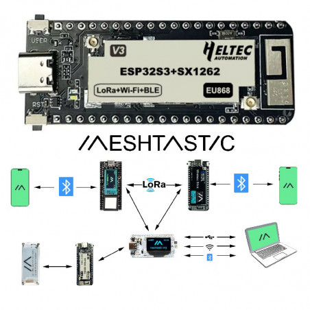 HELTEC Stick Lite V3 Support Meshtastic based WIFI ESP32-S3 and LoRa SX1262
